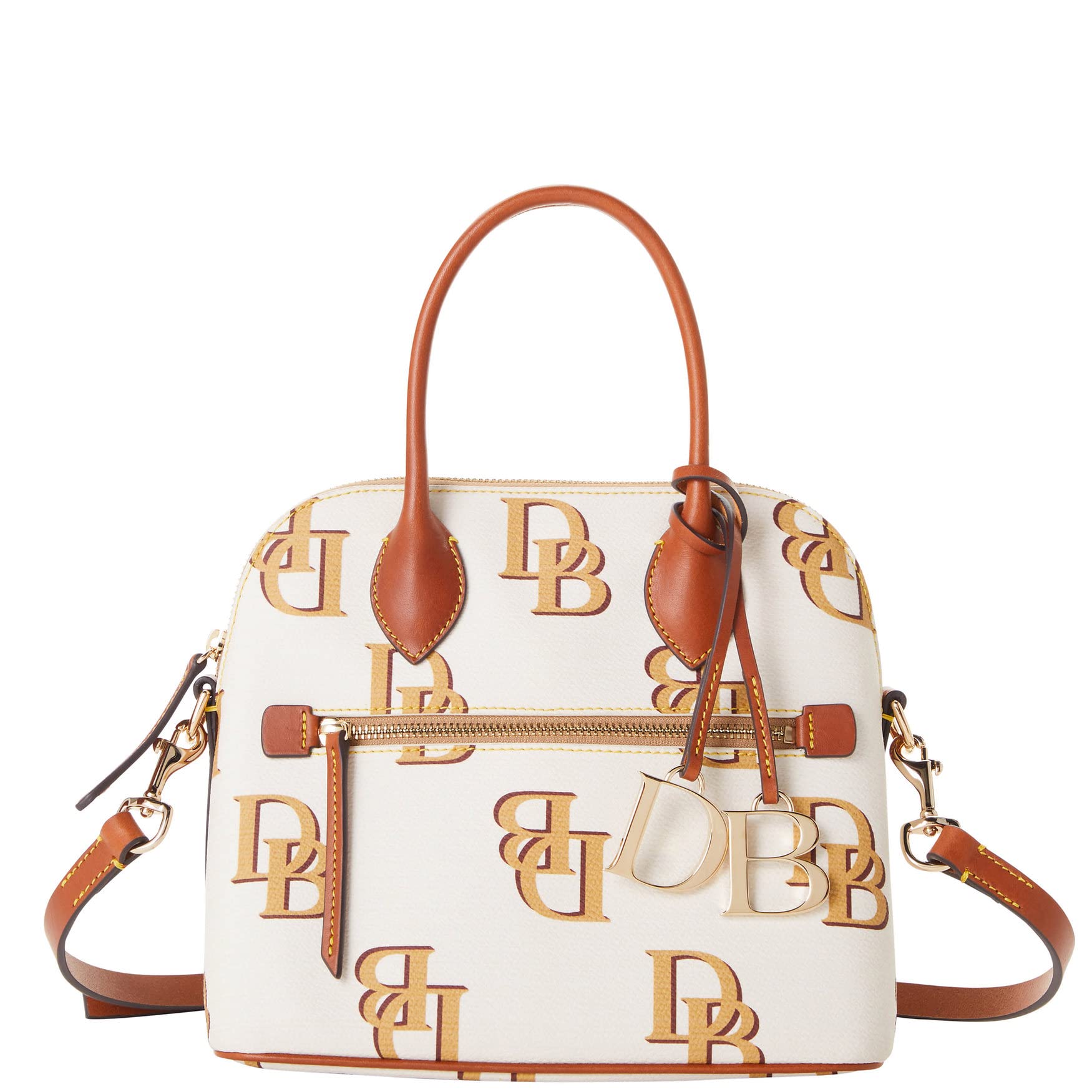 Dooney & Bourke Handbag, Monogram Domed Satchel - Jeans