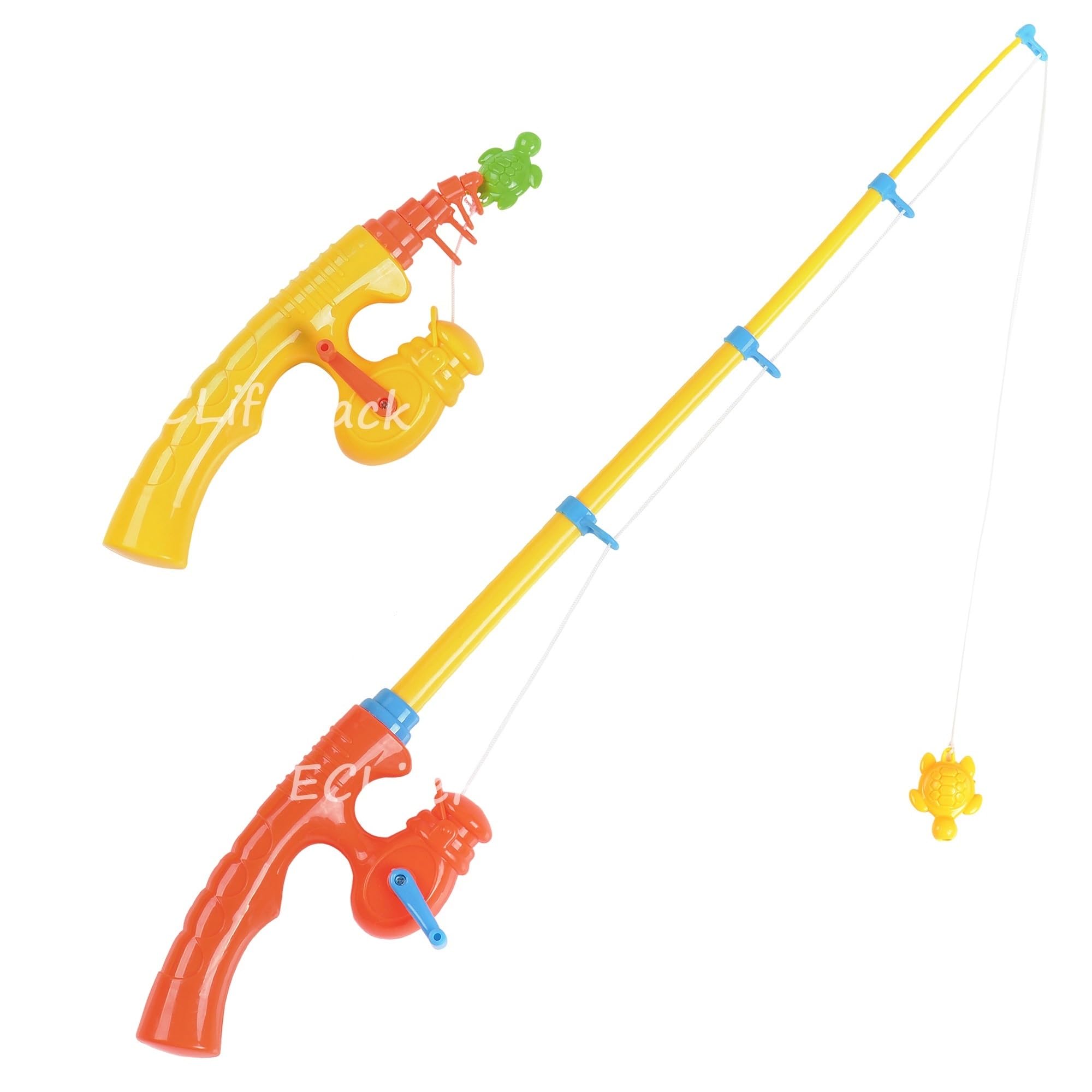CozyBomB™ Magnetic Fishing Toy Pole 2 Pack for Replacement - No Fishes are Included - Bathtime Carnival Toddler Education Teaching - Fishing Poles Rod (X-Large)