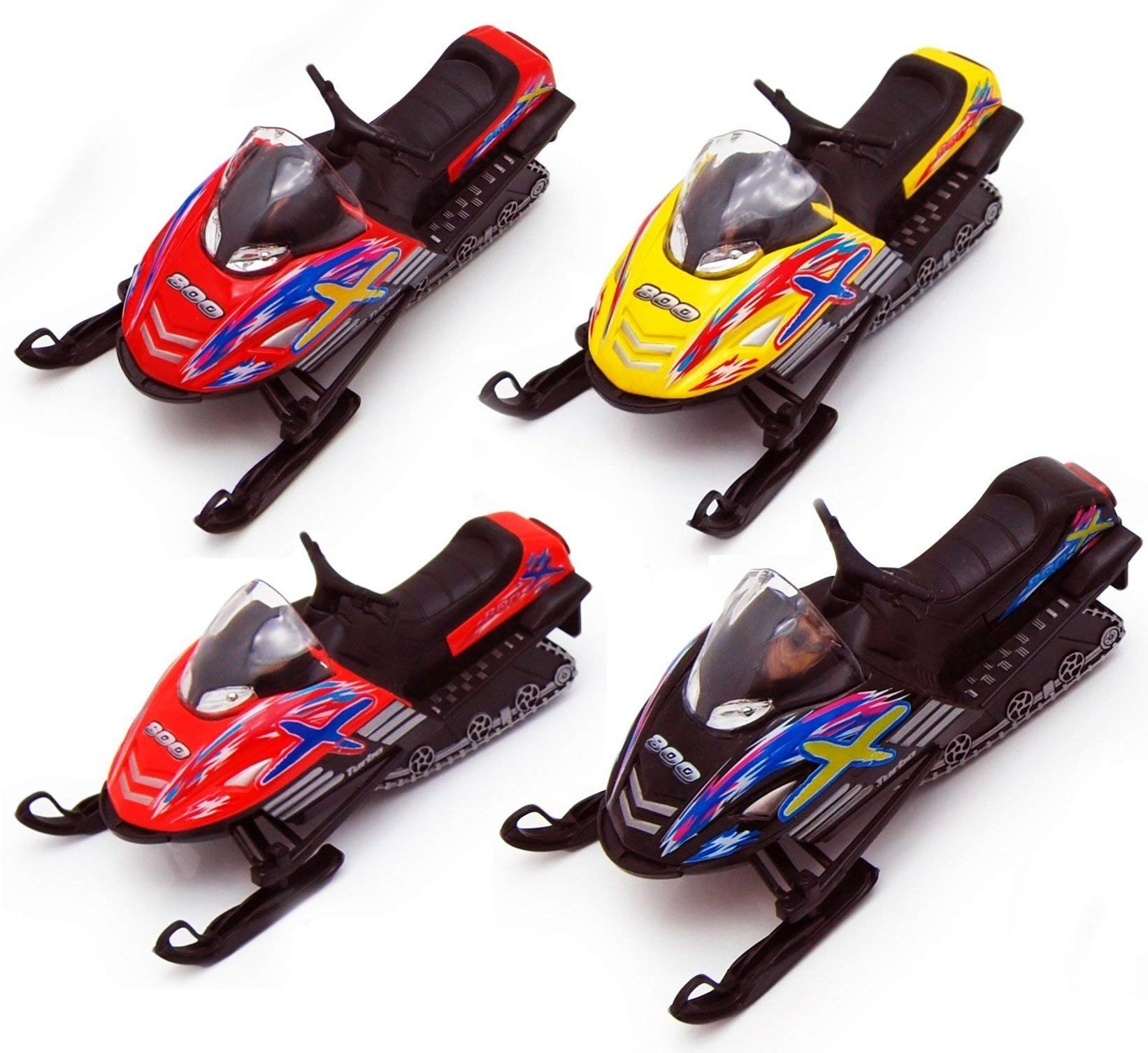 KiNSFUN Snowmobile 5 Inch Die Cast Metal Model Toy (1pc Random Color)