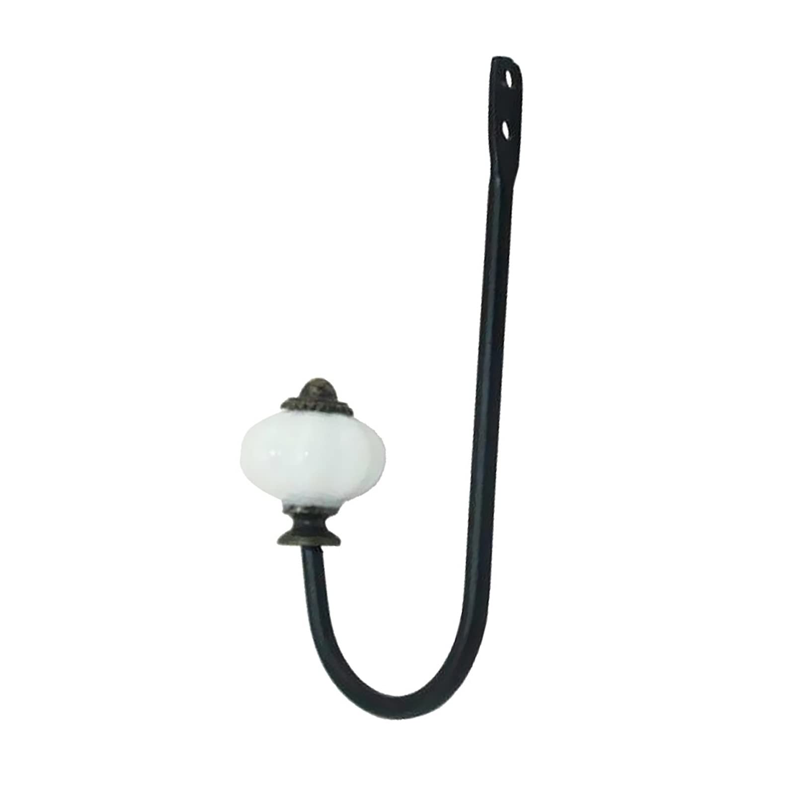 GOOFFY Door Metal Hooks for Hanging Ceramic Head Door Wall Hooks Holder Key Towel Clothes Coat Hat Hanger Hanger