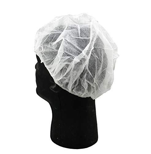 Disposable Bouffant Caps Hair Nets, Salon Spa Food Service 100 Pack 21"