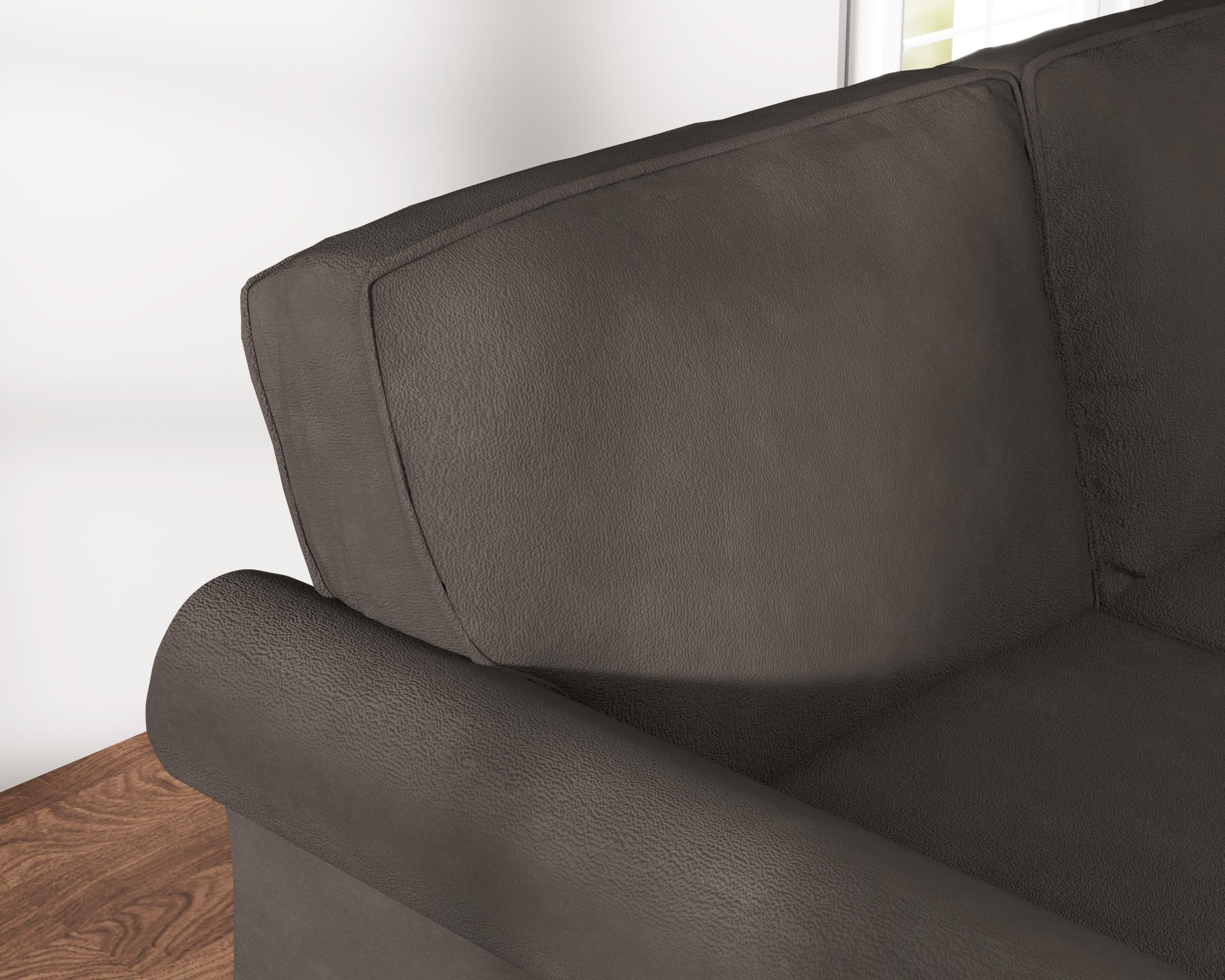 Woyomeub Loveseat Sofa Couch 56" Small Couches for Living Room Mid-Century Modern 2 Seater Sofas for Small Space, Brown