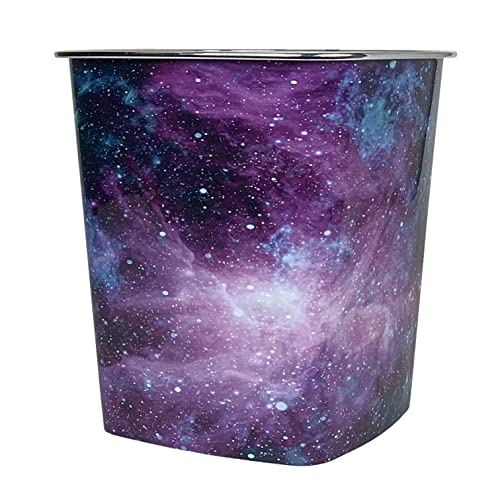 KOLORAE Waste Can 10L (2.6 Gallons) - 3 Pack Trash Garbage Can for Home, Office, Dorm Room (Galaxy)