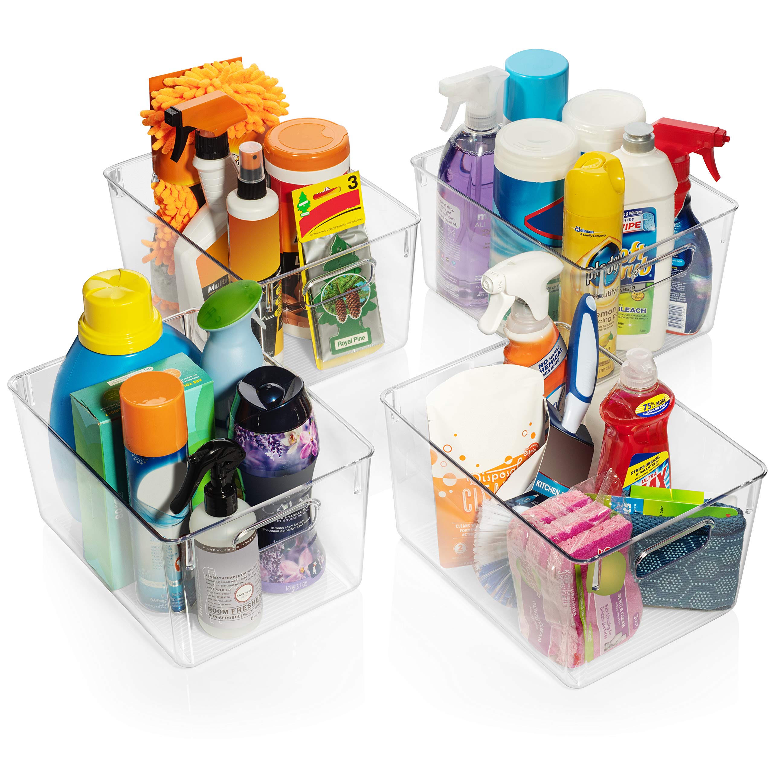 ClearSpace Plastic Storage Bins β Perfect Kitchen Organization or Pantry Storage β Fridge Organizer, Pantry Organization and Storage Bins, Cabinet Organizers