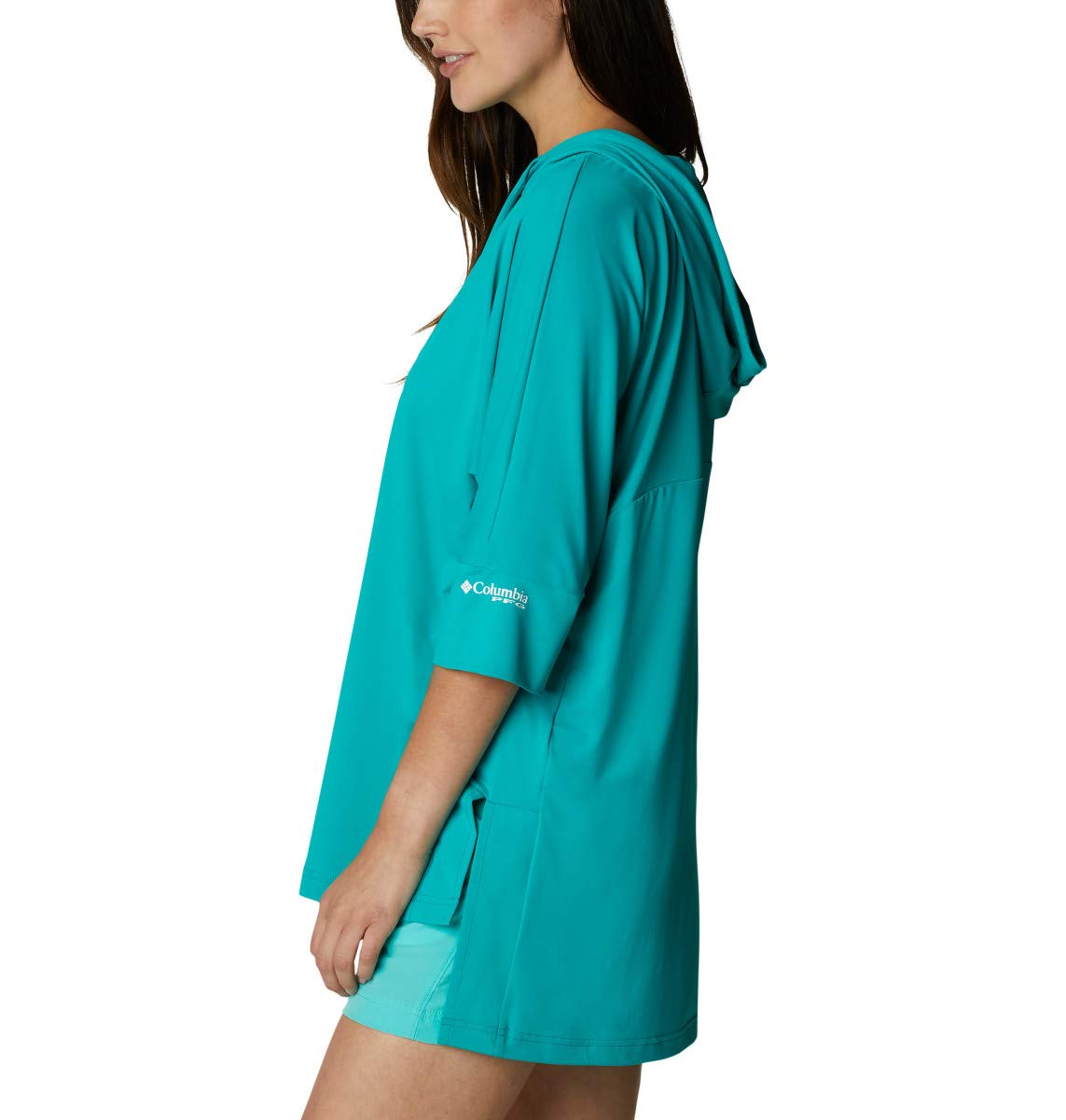Columbia Women’s PFG Freezer Cover Up, Moisture Wicking, Sun Protection, Tropic Water, Large