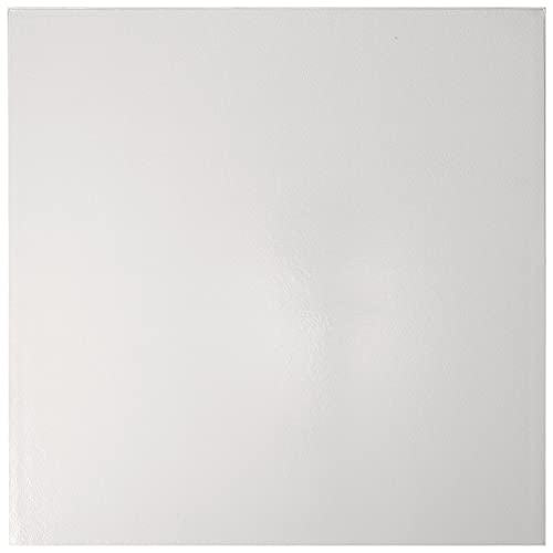 DecoPac Square Cake Drum, Foil Covered Cake Drum, Sturdy Half Inch Thick, Pack of 5, White - 18 Inch
