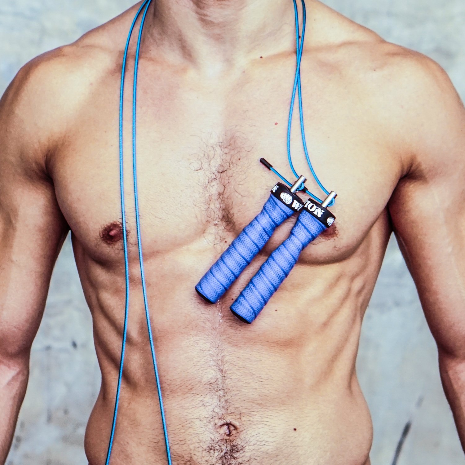 WOD Nation Attack Speed Jump Rope : Adjustable Jumping Ropes : Unique Two Cable Skipping Workout System : One Thick and One Light 11 Foot Cable : Perfect for Double Unders forHiit : Fits Men and Women