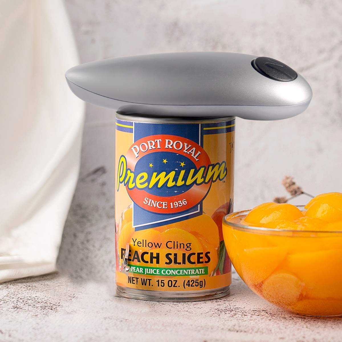 Electric Can Opener, Kitchen Safety Automatic Can Opener, Smooth Edge, Food-Safe and Battery Operated Electric Can Openers Prime for Seniors and Arthritics (Battery Not included)