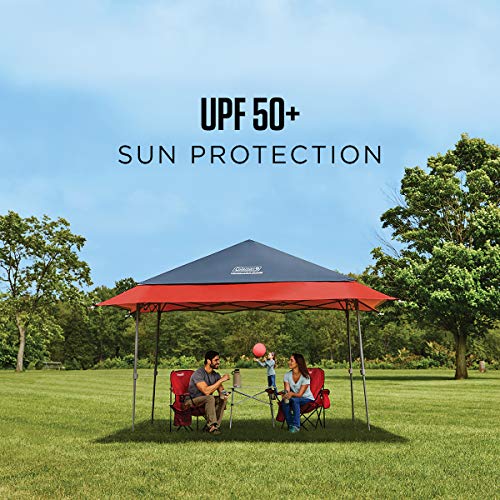 Coleman Expandable Shade Shelter | Adjustable Canopy Tent | UPF 50+ Sun Protection | 10 x 10 Feet | Slate