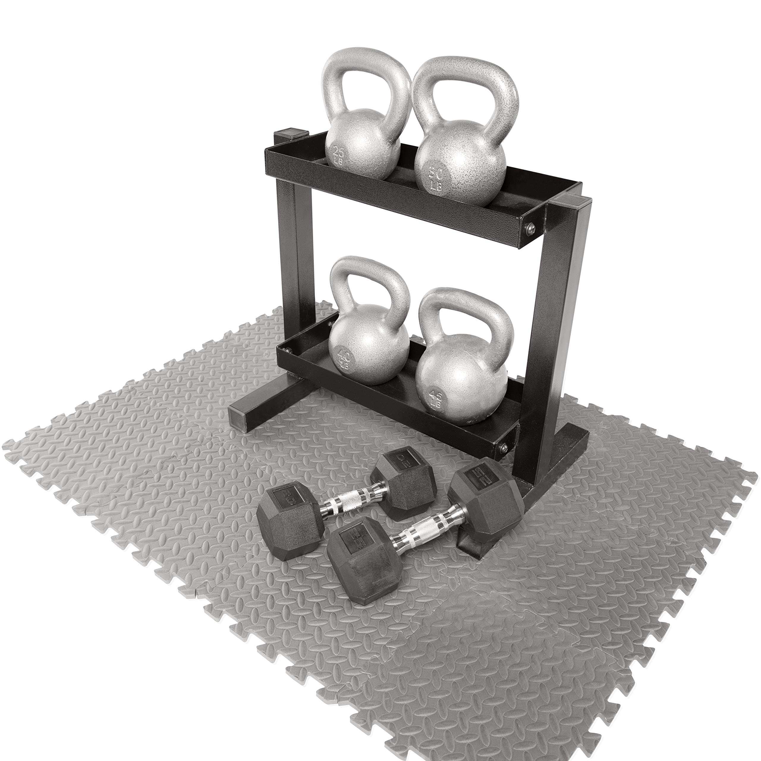 CAP Barbell 12-Piece EVA Foam Equipment Mat , black