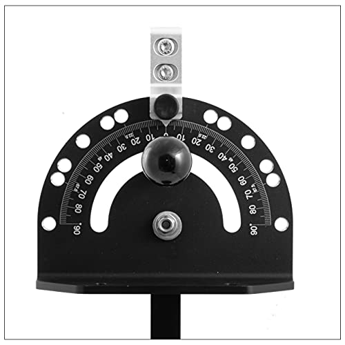 Fulton Precision Miter Gauge with a Standard Slot (3/4β x 3/8β) Steel Bar with Adjustable Spring Loaded Plungers and Removable Retaining Disc