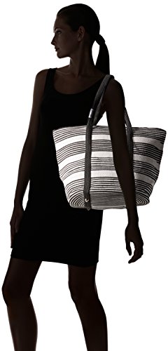 RainierSun Women's Sorrento Purse, Black/White, One Size