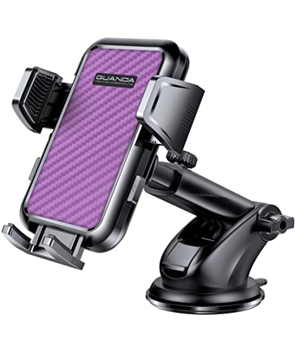 GUANDA TECHNOLOGIES CO., LTD. Cell Phone Stand, Desk Phone Holder, Upgraded Car Mount Phone Holder Dashboard Windshield