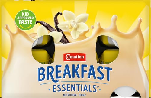Carnation Breakfast Essentials High Protein Ready-to-Drink, Classic French Vanilla, 8 FL OZ Bottle (Pack of 6) (Packaging May Vary)