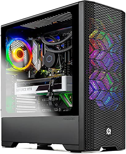 Skytech Gaming Blaze 3.0 Gaming PC Desktop – INTEL Core i7 11700F 2.5 GHz, RTX 3060 Ti, 1TB NVME SSD, 16G DDR4 3200, 600W GOLD PSU, AC Wi-Fi, Windows 10 Home 64-bit,Black