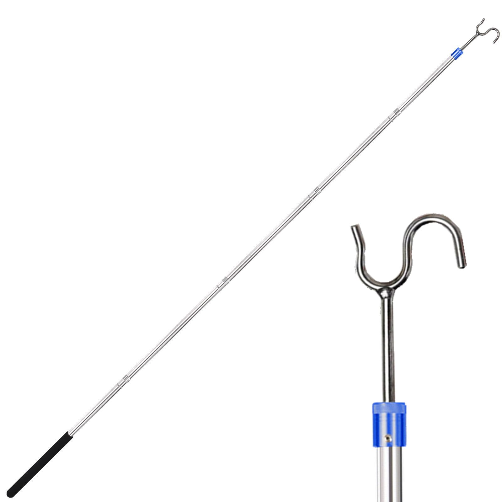 ISIVOVE Clothes Hook Pole, Adjustable 29 inches extends to 73 inches Hanger Hooks for Attic Hook Rods, Closet Storage Rods, Closet Hooks, Ideal for hanging clothes in homes and student dormitories