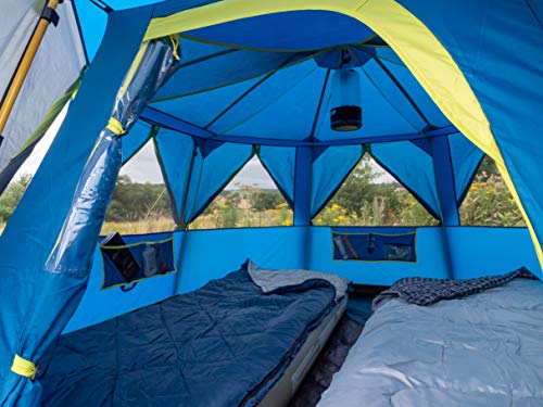 Coleman Tent Octago, 3 Man Tent Ideal for Camping in The Garden, Dome Tent, Waterproof 3 Person Camping Tent with Sewn-in Groundsheet
