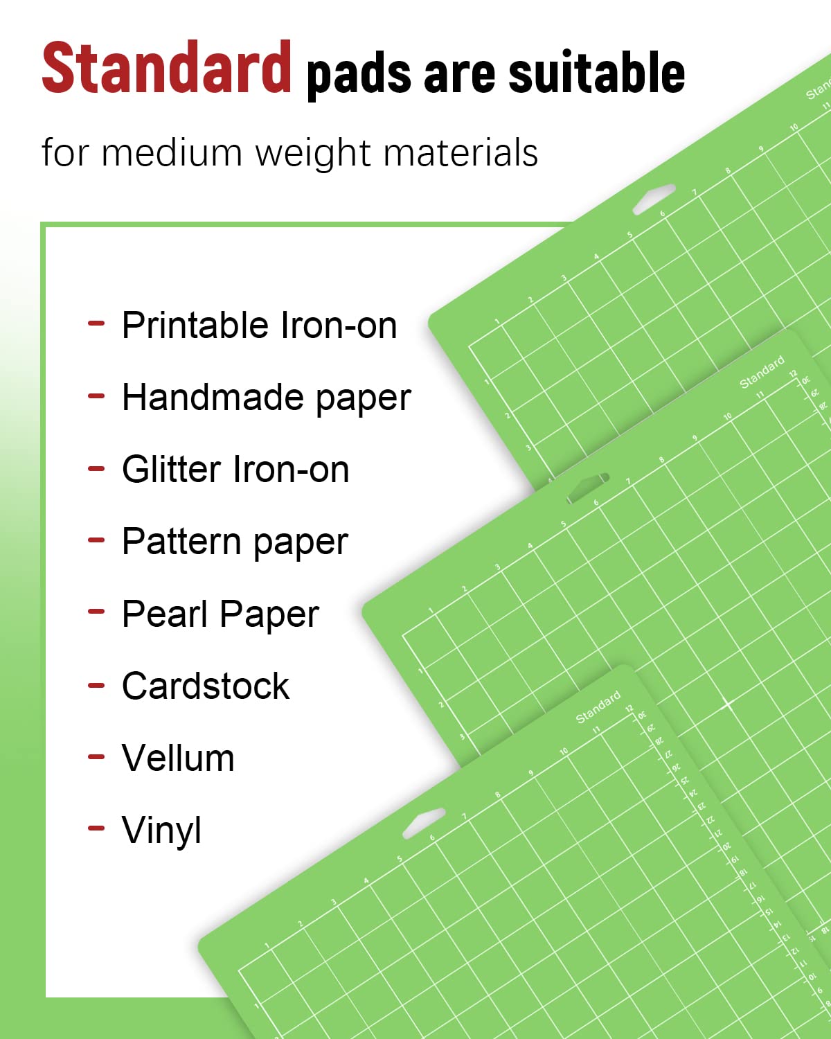 Colemoly 12x12 Cutting Mat 9 Pack Standard for Cricut Maker/Maker 3/Explore 3/Air 2/Air/One Cut Cards 2 Pack Scraper Green Grip Sticky Cricket Replacement Accessories Pad for Supplies,Quilting