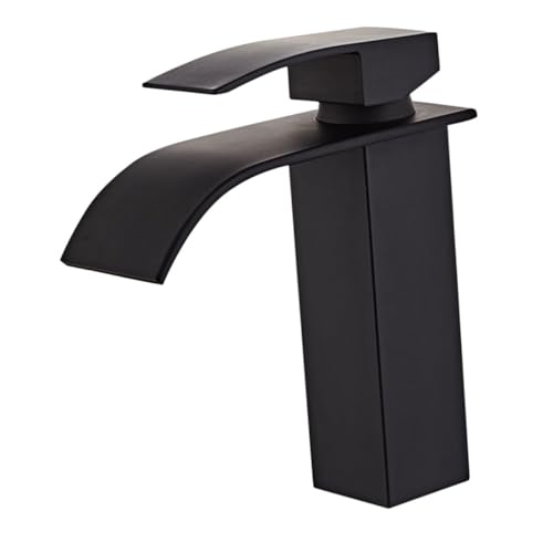 Homoyoyo Bathroom Faucet Replaceable Sink Faucet Kitchen Faucet with Sprayer Kitchen Sink Sprayer Waterfall Sink Black Sink Faucets for Bath Sinks Household Accessories Stainless Steel