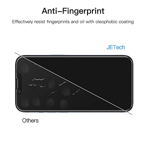 JETech Privacy Full Coverage Screen Protector for iPhone 14 Plus 6.7-Inch (NOT FOR iPhone 14 6.1-Inch) with Camera Lens Protector, Anti-Spy Tempered Glass Film, 2-Pack Each