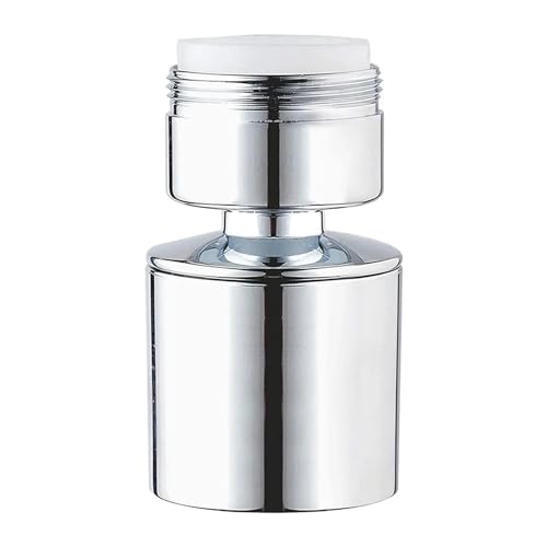 ECMHNIZF Kitchen Tap Head 360° Rotate Faucet Swivel End Diffuser Adapter Filter M24 Kitchen Faucet Aerator Bath Faucet Connector, Silver