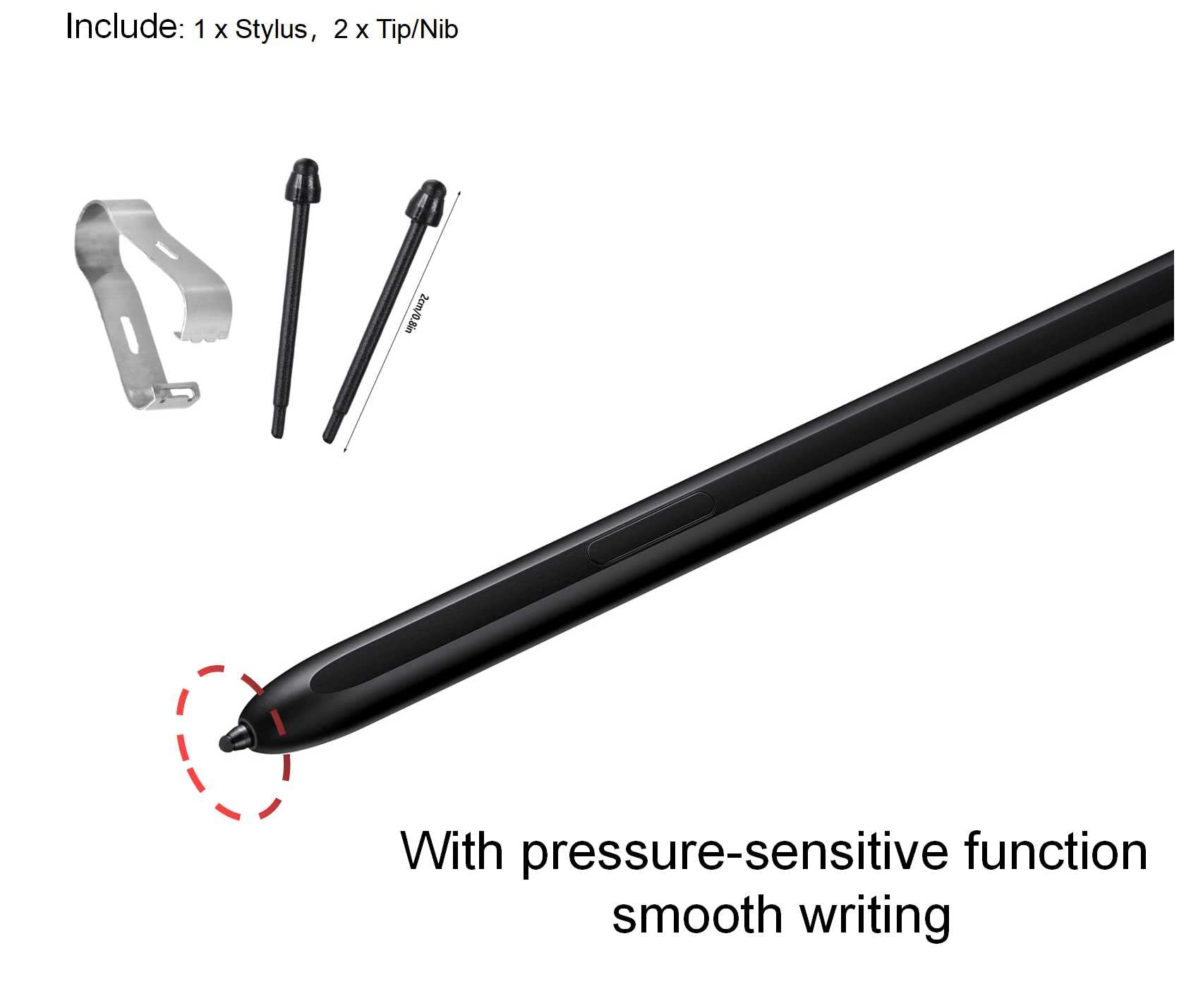 Galaxy Z Fold 4 S Pen Replacement Fold Edition Pen for Samsung Galaxy Z Fold4 5G Stylus Pen Touch Pen + Tips/Nibs (Graygreen)