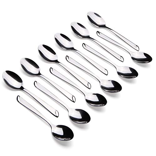 Demitasse Espresso Spoons Stainless Steel Coffee Spoons for Home, Cafe, Restaurant, Set of 12, Thanksgiving Gift