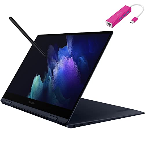 SAMSUNG Galaxy Book Pro 360 2-in-1 Laptop with S Pen, 13.3" FHD AMOLED Touchscreen 370 nits, Intel Quard-Core i7 1165G7 up to 4.7GHz, 16GB LPDDR4x RAM, 1TB PCIe SSD, WiFi 6, Windows 10, Type-C HUB