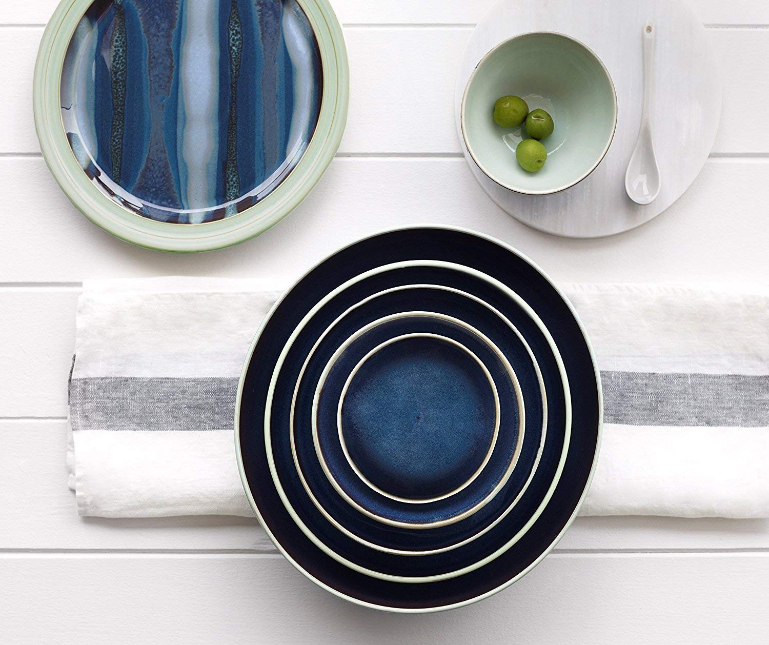 Denby USA Peveril Nesting Bowls (Set of 4), Blue