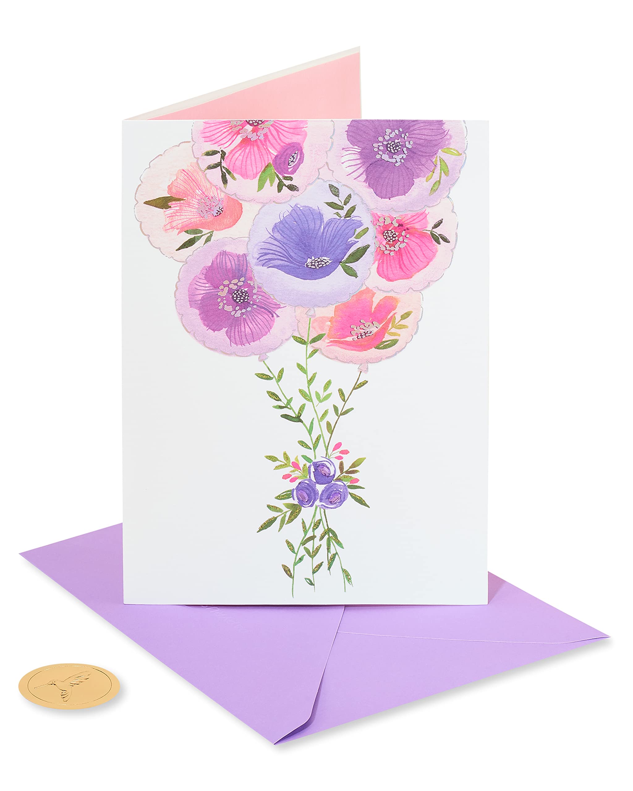 Papyrus Birthday Cards, Ombre Cake and Balloons (2-Count)