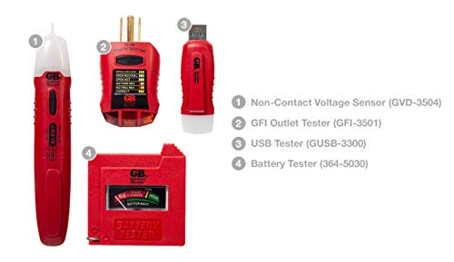 Gardner Bender GK-5 Household Tester Electrical Test Kit, Red