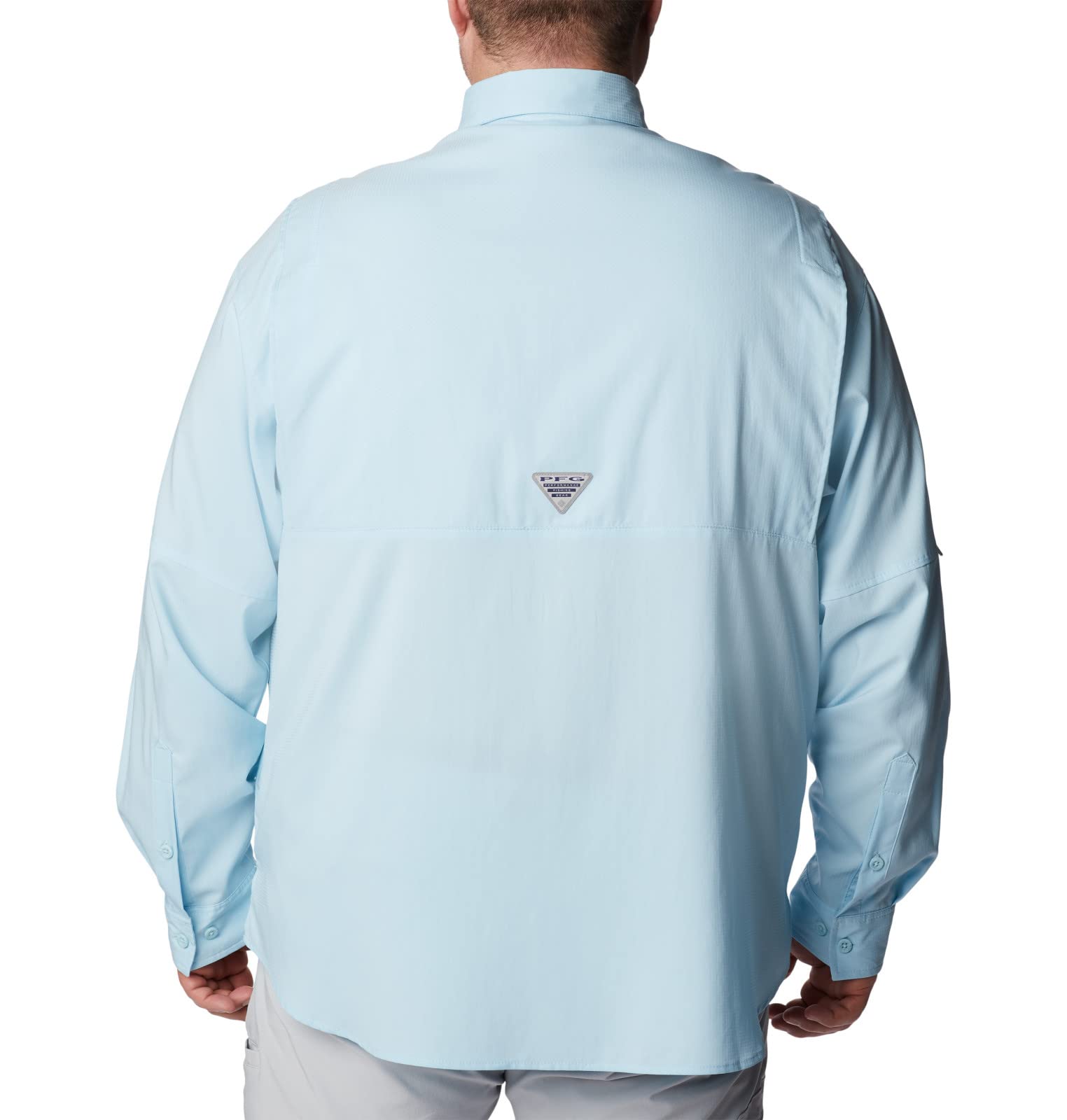 Columbia Men's PFG Tamiami II UPF 40 Long Sleeve Fishing Shirt, Spring Blue, Medium