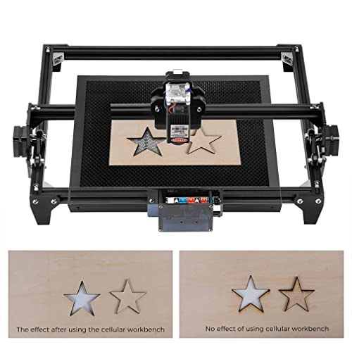 JOYWA Honeycomb Laser Bed(19.68"x 19.68"x 0.87"),Honeycomb Working Table, for Fast Heat Dissipation and Desktop-Protecting, Compatible with All Laser Cutter