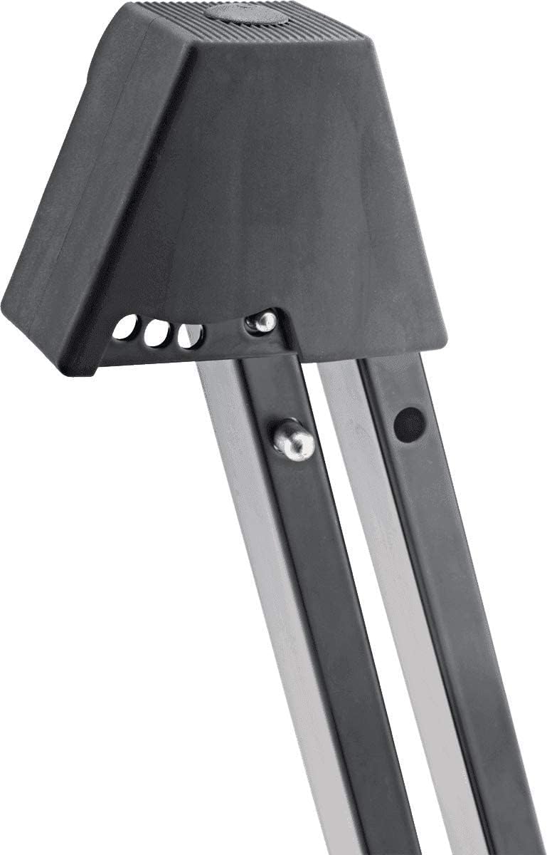 K&M Konig & Meyer 17541.013.55 Guitar Stand | Sturdy Heavy Duty Protective Rubber Covered Adjustable Frame | Folds Flat Portable | Fits Acoustic Guitars | For Adult and Youth Musicians | Black
