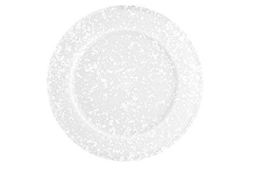 Dexas Jelli Plastic Serving Plate/Charger, 14 Inch Diameter, Granite Pattern