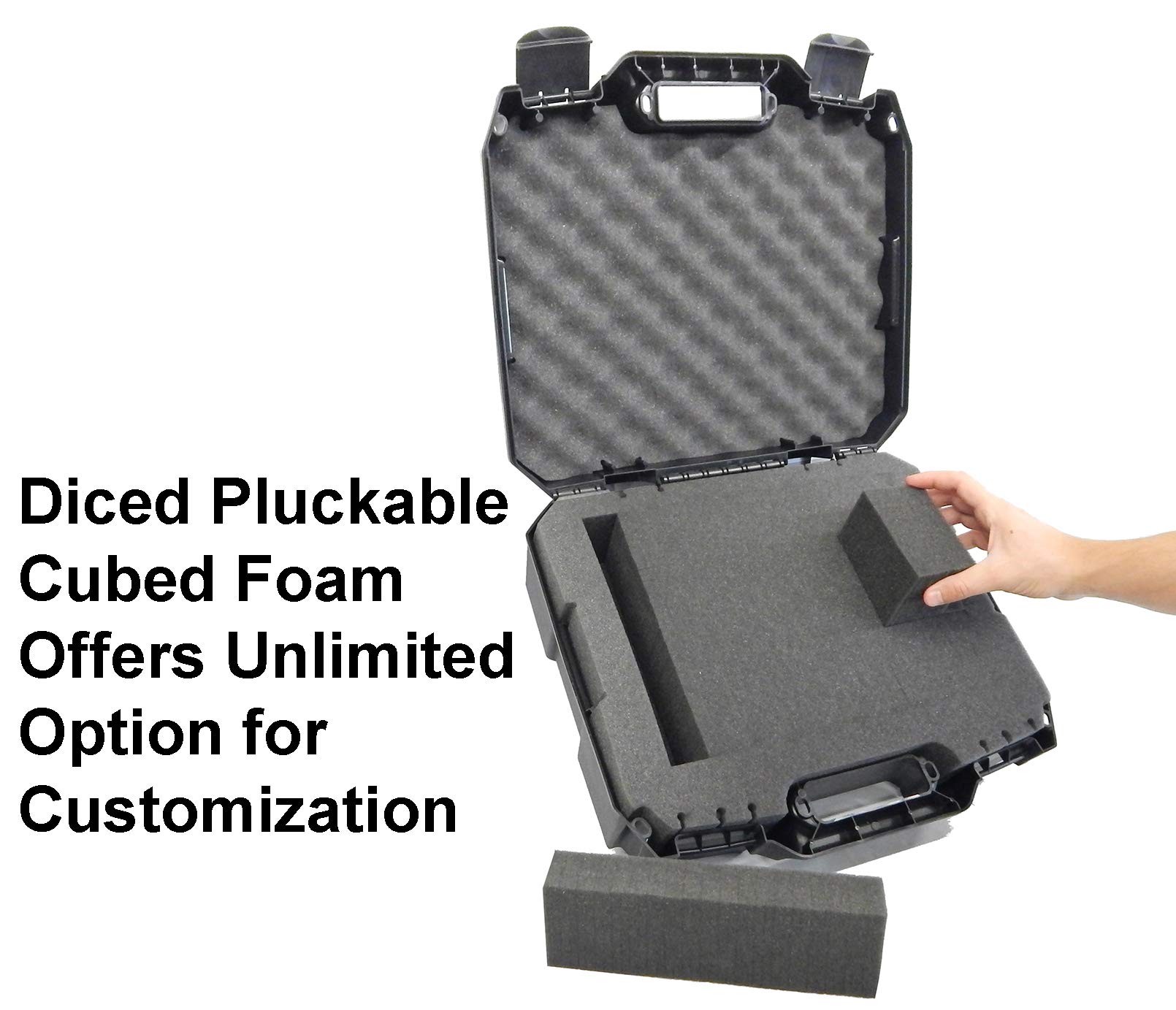 CASEMATIX Hard Shell Travel Case Compatible with Akai FIRE, MPK mini Play, MPC ONE, APC Key 25, MPD226, MPD218, APC Mini, MPK Mini mk3, MPC Studio, Element, MidiMix Tom Cat & Rhythm Wolf, Case Only