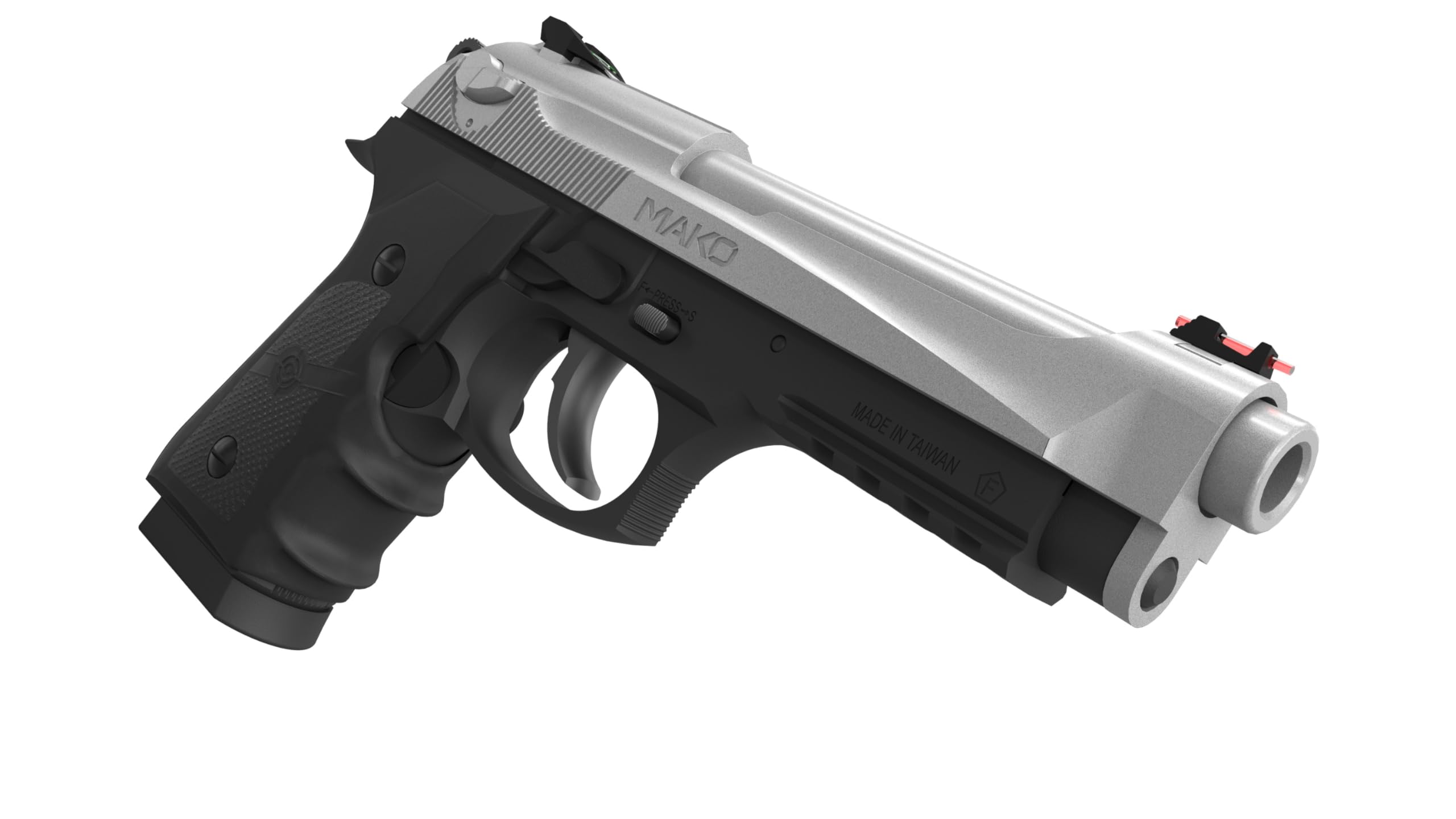 Crosman CM9B Mako CO2-Powered Semi-Auto Blowback BB Air Pistol