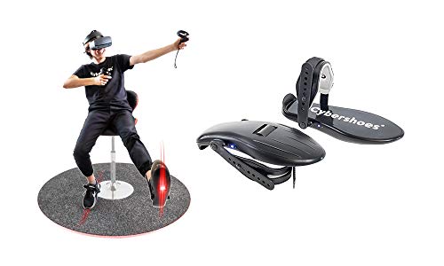 Cybershoes for STEAM VR - PC-Version - Use with Your VR Headset for Walking or Running in VR Games. Includes CYBERCHAIR and CYBERCARPET. Experience The Power of Virtual Reality Gaming.