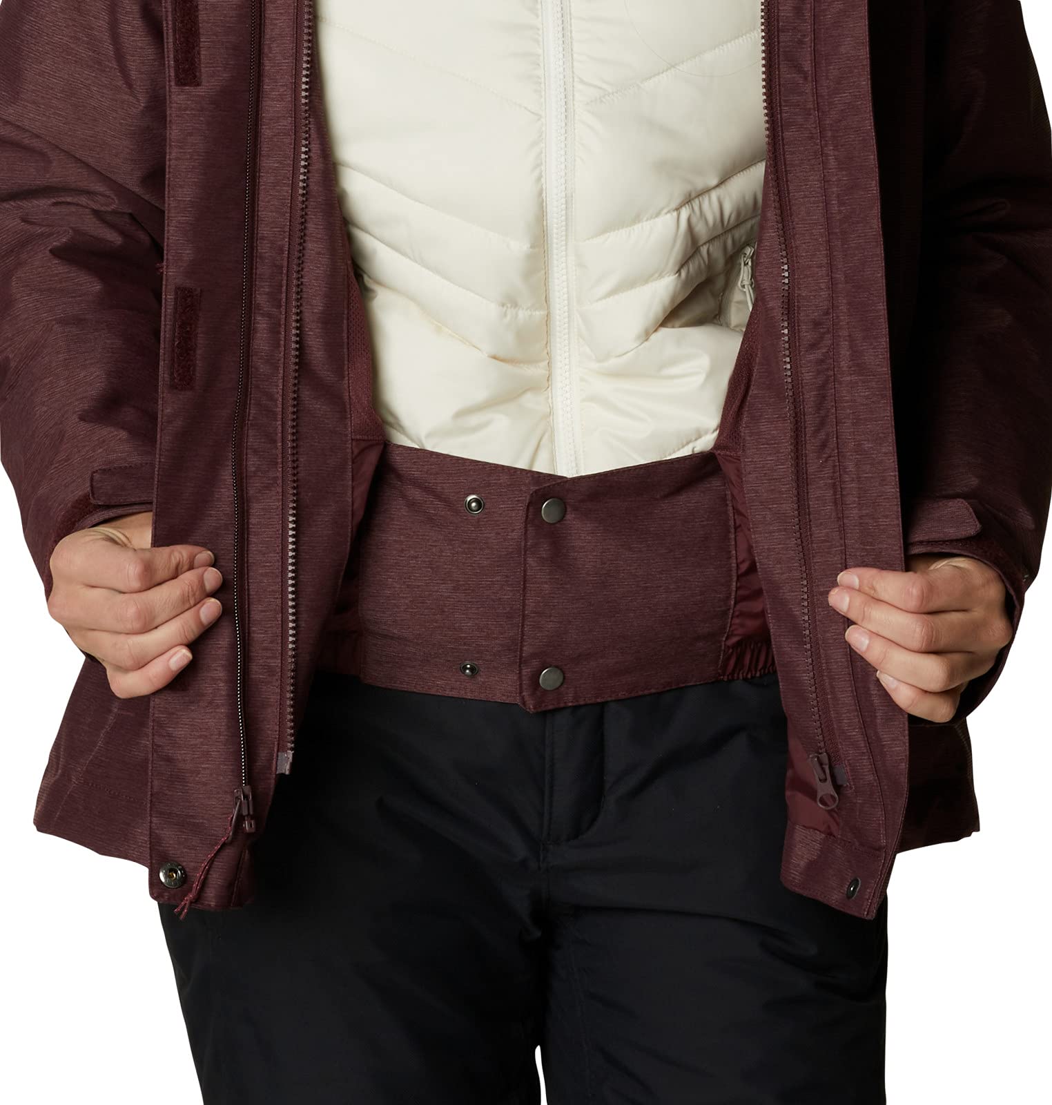 Columbia Women's Whirlibird IV Interchange Jacket, Malbec Crossdye, XX-Large
