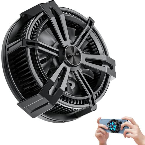 Phone Cooler, Magnetic Phone Cooling Fan for iPhone/Android/Tablet/iPad, iPhone12&13 Series MagSafe Compatible, Dual Cooling Chip Mobile Phone Radiator, Cell Phone Cooler for Gaming, Live Stream, Vlog