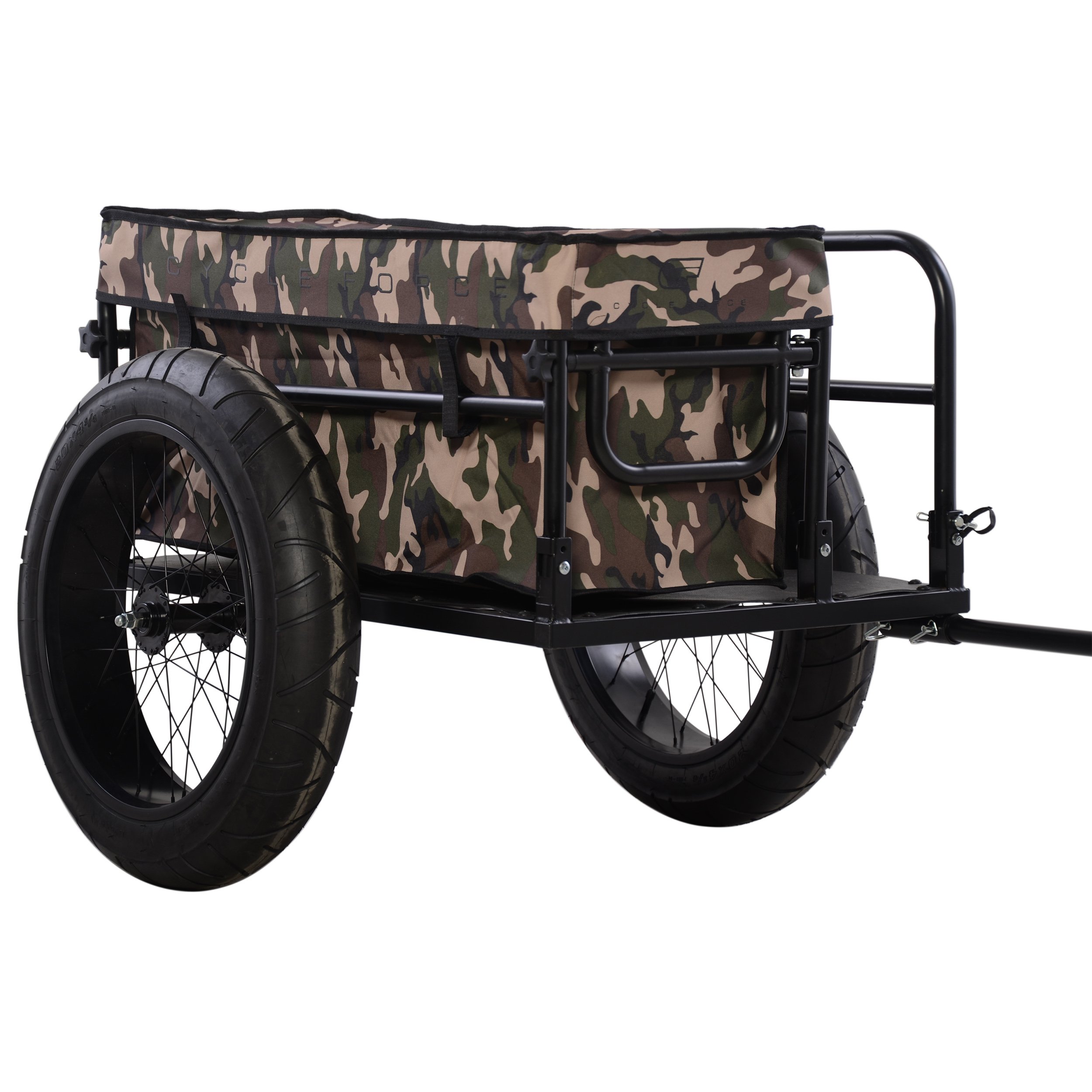 Cycle Force Voyager Outdoors Bicycle Cargo Trailer with Open Compartment