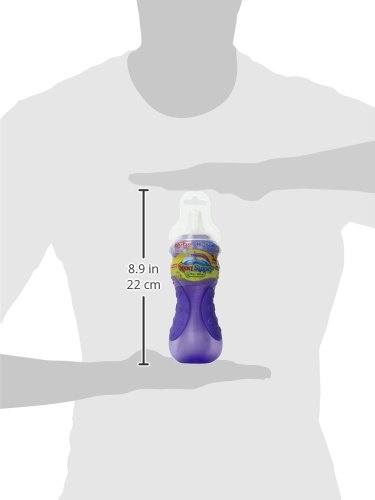 Nuby Plastic No-Spill Sport Sipper, 10 Ounce Colors May Vary