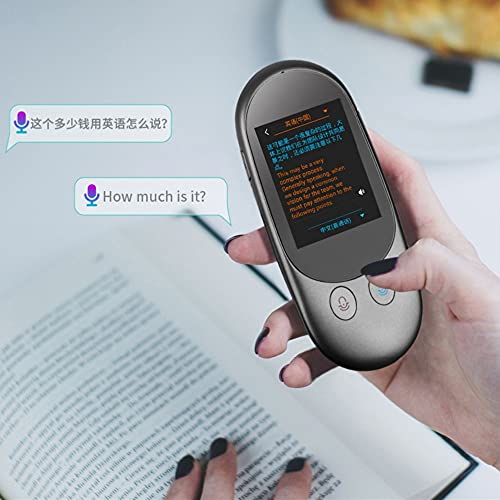 FZZDP Smart Voice Translator Device 40 Languages 2.4 Inch Touchscreen Rechargeable F1A with Camera (Color : D)