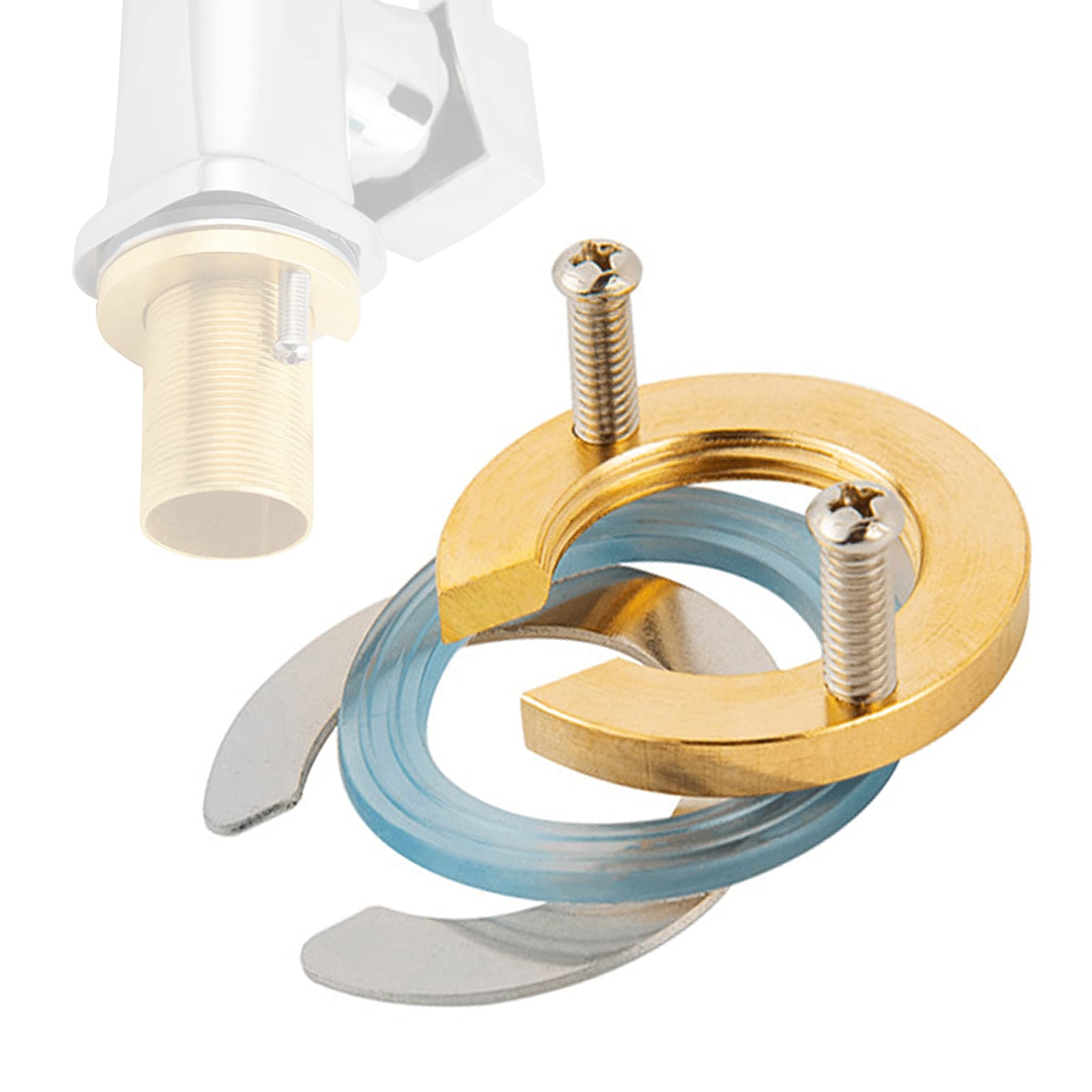 Inside Diameter of 1.22 inch/31 mm Hot and Cold Faucet Fixing Tool Set Lock Nut (Fits 1.24"/31.5mm OD tubing) | Prevent Kitchen and Bathroom Faucets from loosening