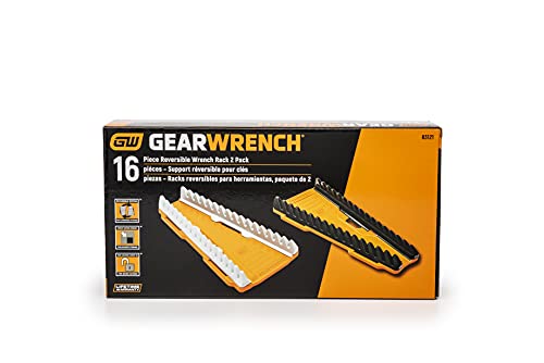 GEARWRENCH 2 Pc. Reversible Wrench Rack, 16 Slot - 83121