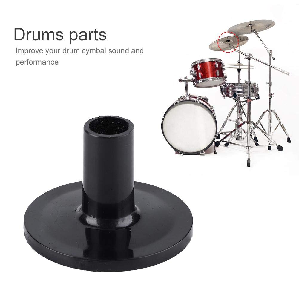 Cymbal Sleeves, RiToEasysports 8 Pcs Plastic Black Drum Long Cymbal Sleeves Drum Kit Cymbal Support Musical Instruments Accessory Cymbal Sleeves