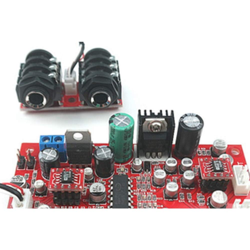Comyglog 12V 24V PT2399 Digital Microphone Audio Amplifier Board Karaoke Plate Reverb Preamplifier Reverberator OP275 Op Amp