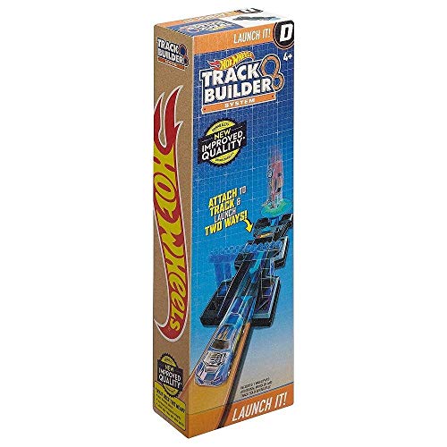 Hot Wheels Track Bulider System LAUNCH IT - D SET Accessory Add On Pull Back Launch 2 ways!