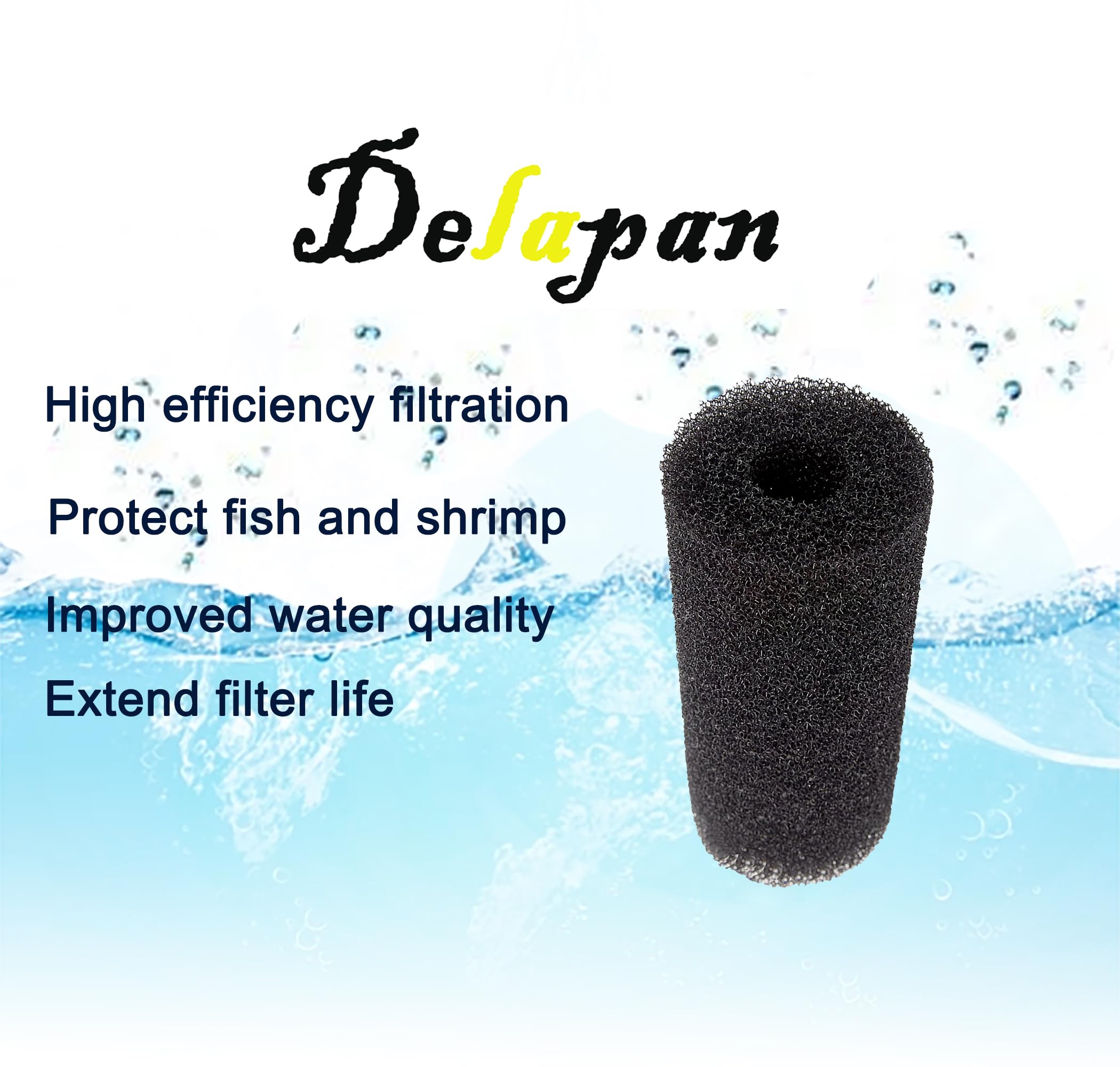 Delapan Pre-Filter Sponge Roll Fit for Beckett Pond G FR DP Pump, Part No 7209410 7137710, 6 Pack