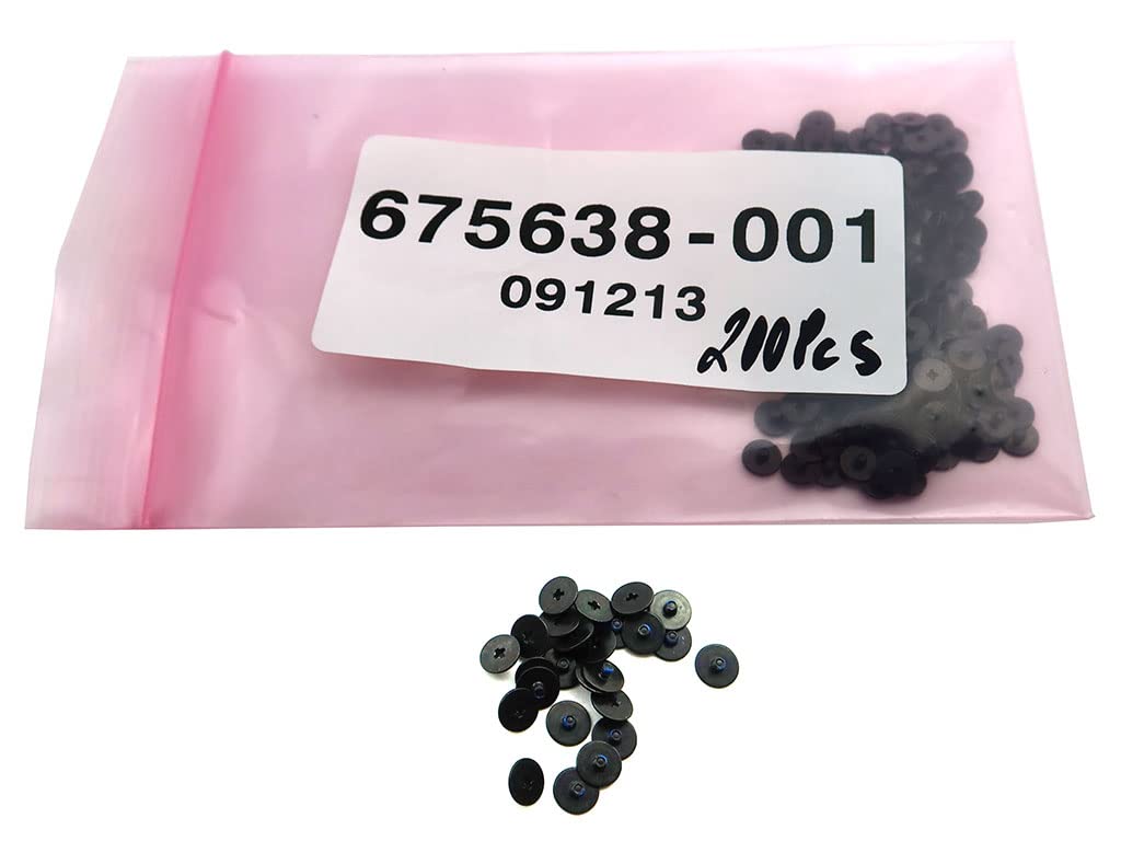Nylok Patch Flat Phillips Head M2 2.0D ZK NL+CR3+ Screws 185 Pieces Package 675638-001 Compatible Replacement Spare Part for HP Compatible and Other Systems